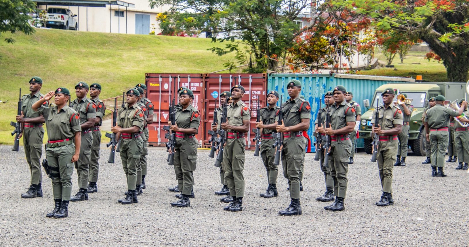 Cadets badged into the 3rd Battalion Fiji Infantry Regiment - The ...